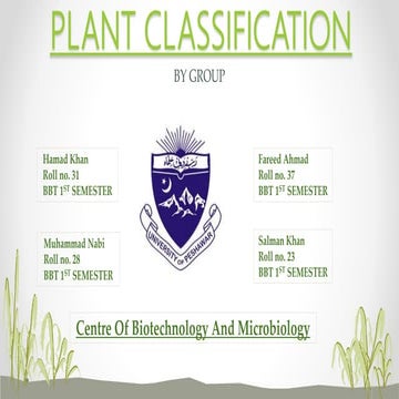 Plant classification | PPTX