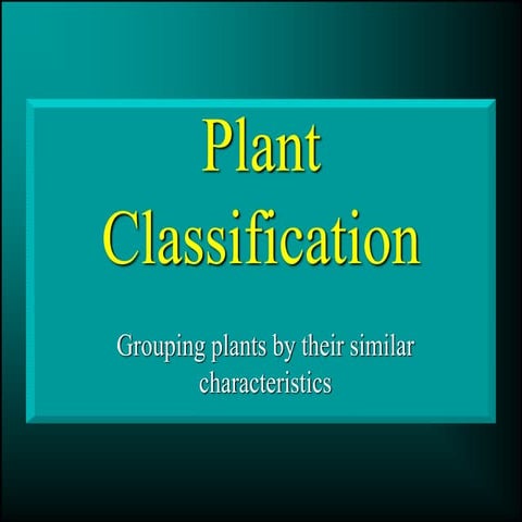Plant Classification.pdf | Gardening | Home & Garden