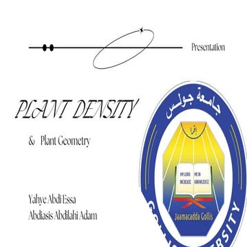 Plant density and Crop Geometry.pptx