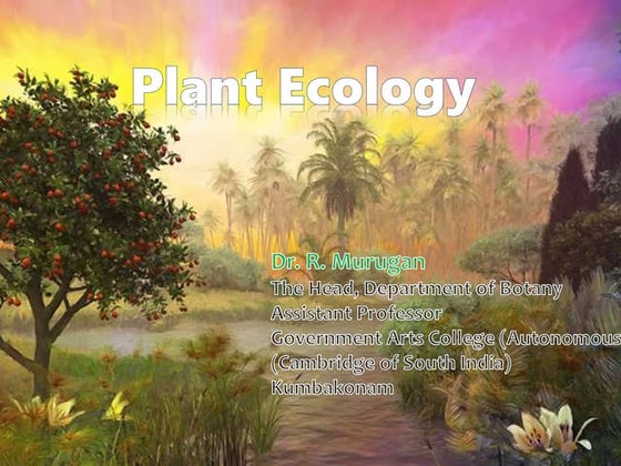 PLANT ECOLOGY | PPTX | Gardening | Home & Garden