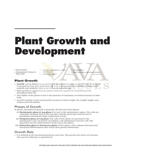 Chapter 15. Plant Growth and Development | PPTX