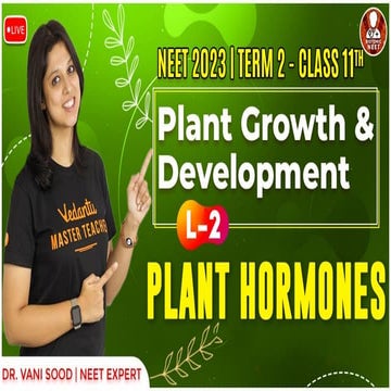 Chapter 15. Plant Growth and Development | PPTX