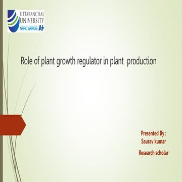 Plant Growth Regulator Pptx