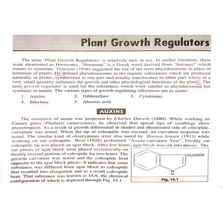 Plant growth regulators | PDF