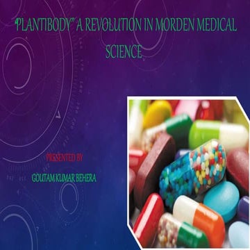 Plantibody in human and animal healthy by GOUTAM | PPTX