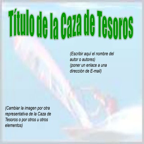 Plantilla caza de_tesoros[1] | PPTX