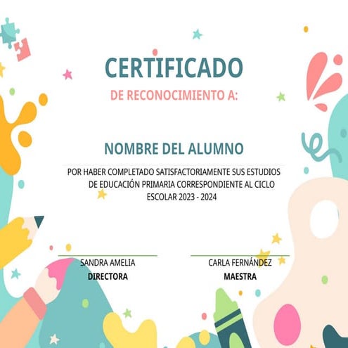 Plantilla de Certificado de Reconocimiento Escolar en Word.docx