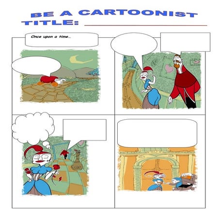 Be a cartoonist Worksheet | PDF