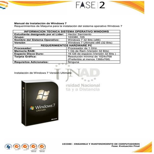 Plantilla fase2 | PDF | Operating Systems | Computer Software and Applications