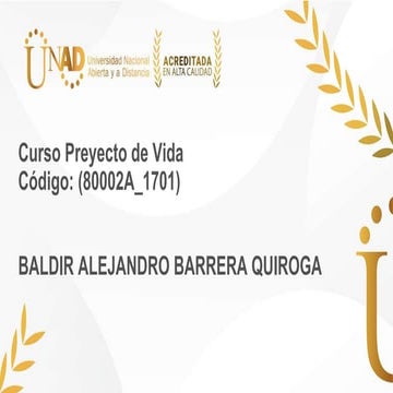 Mi area personal Proyecto de vida unad tres | PPTX