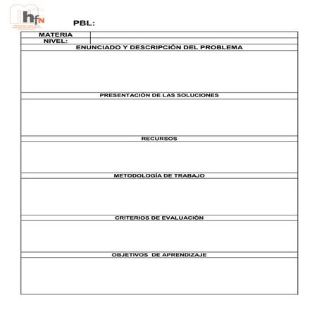 Plantilla pbl | PDF