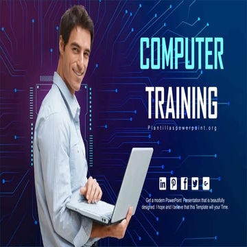 Plantilla PowerPoint de Capacitación Informática.pptx | Desktop Publishing | Computer Software ...