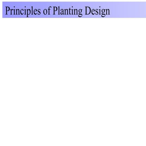 Planting design | PPT
