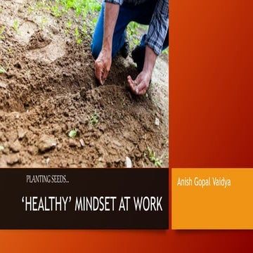 Cultivating a Healthy Mindset at Work | PPTX