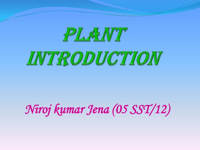 Plant Breeding Methods | PPTX