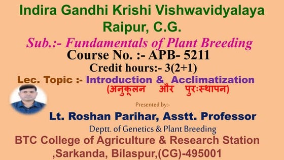 Center of origin of crop plants | PPT