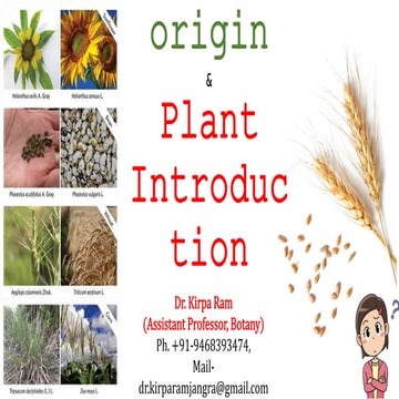 Plant introduction and domestication | PPTX
