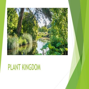 Plant Kingdom Biology Lessons and Botany | PPTX
