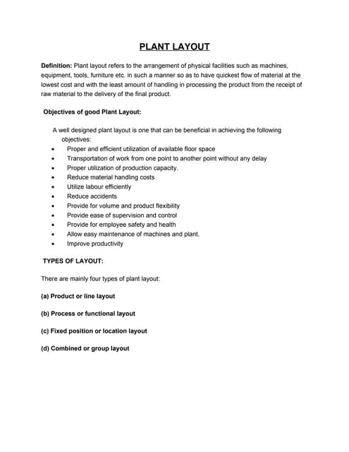 TYPES OF FACILITY LAYOUT AND ITS ADVANTAGES AND DISADVANTAGES ...