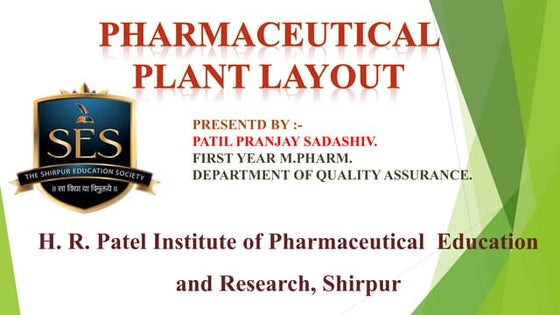 Design and Construction of plant as per the GMP Guidelines.pdf ...