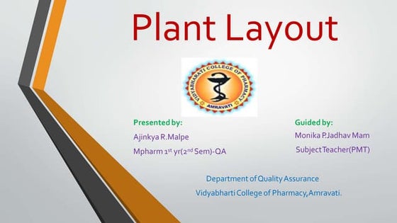 Pharmaceutical plant layout | PPT