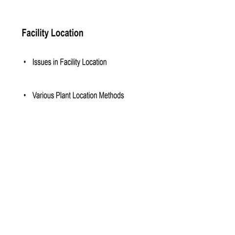 Plant location | PPT