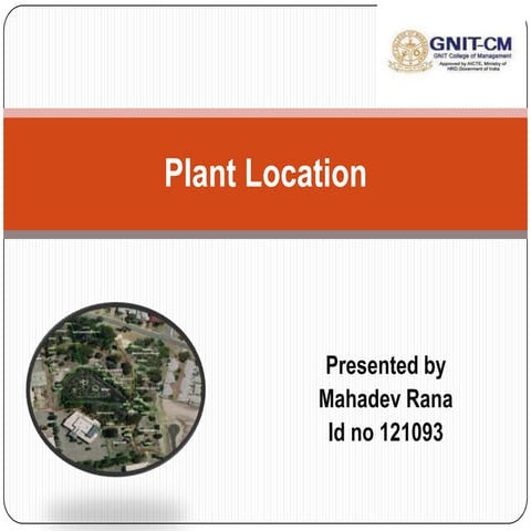 Plant location | PPTX