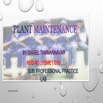 Plant maintenance | PPT