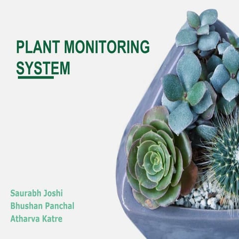 Plant monitoring system | PPTX