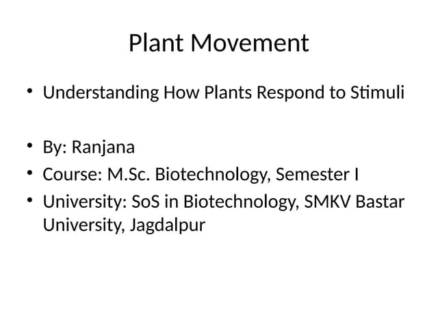The plant system | PDF