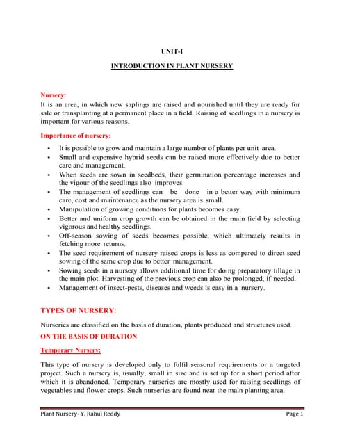 Nursery bed preparation and raising different vegetable crops | PPTX