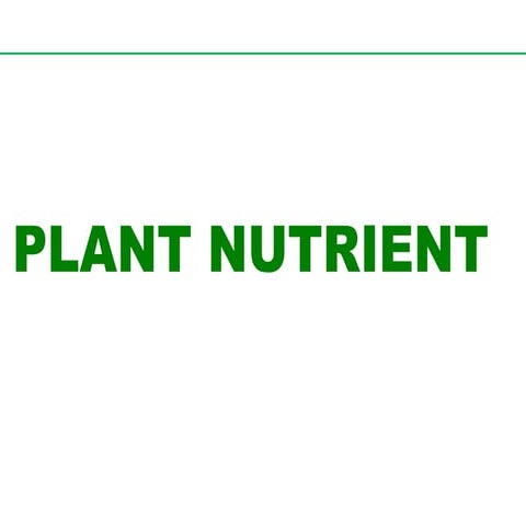 Plant nutrients deficiency symptoms | PPTX