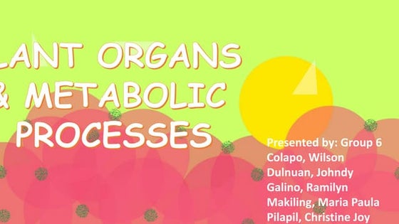 Plant organs system | PPTX