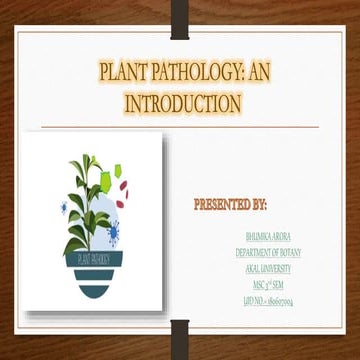 Plant pathology | PPT