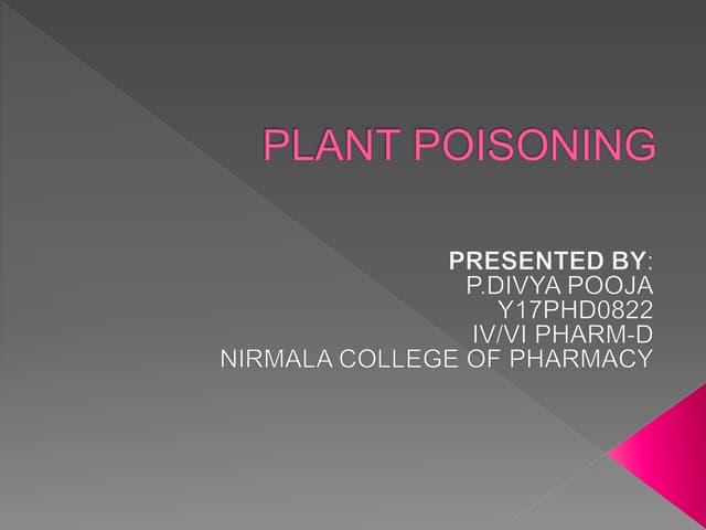 Classification of Poisons | PDF