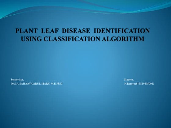 Plant Disease Detection Technique Using Image Processing and machine ...