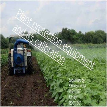 Power point Plantation of plant protection equipment and its ...