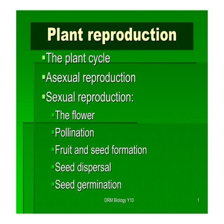 Plant reproduction | PDF