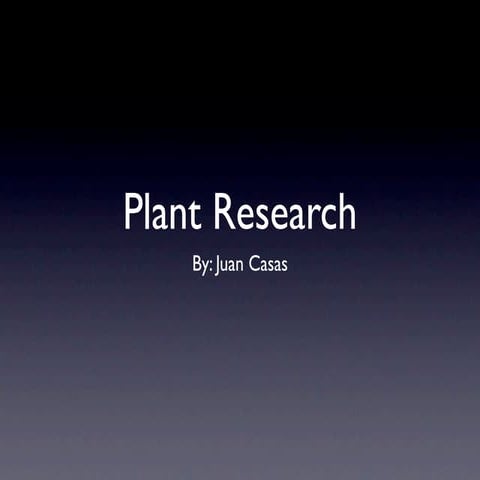 The plant system | PDF