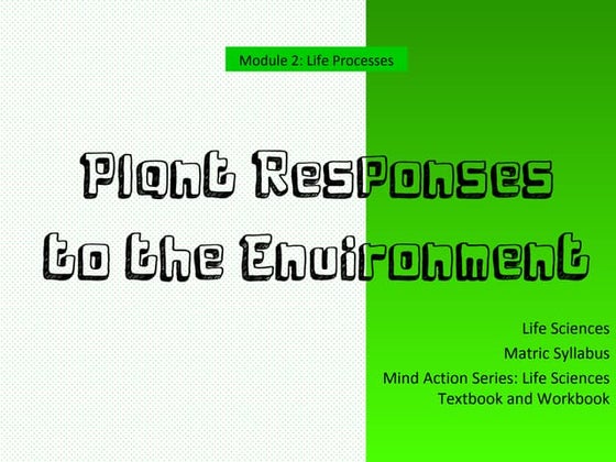 Plant Response to Environment. Grade 12. | PPSX | Endocrine and ...