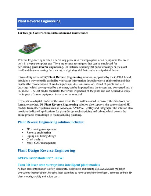 AVEVA Everything 3D | PDF | 3-D Graphics | Computer Software and ...