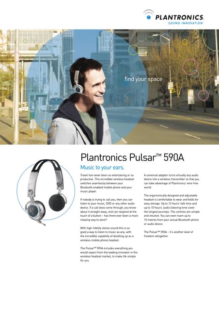 Plantronics explorer 340 data sheet | PDF