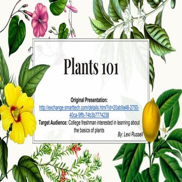 Plants 101 lesson plan | PPT