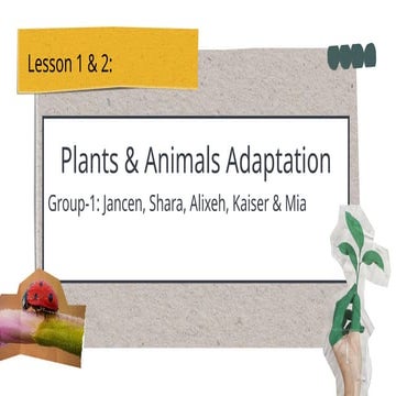 BODY STRUCTURES THAT HELP ANIMALS ADAPT AND SURVIVE .pptx