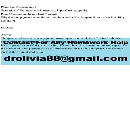 Plants and ChromatographySeparation of Photosynthetic Pigments by .pdf