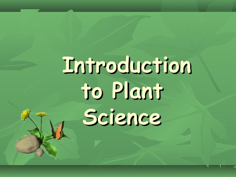 Plant science