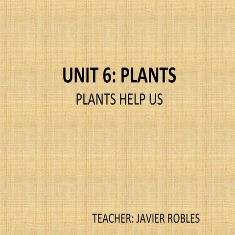 Plants help us | PPT