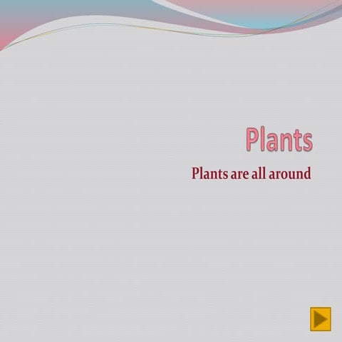 Plants powerpoint lesson | PPTX