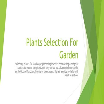 Plants Selection for garden plants selection.pptx