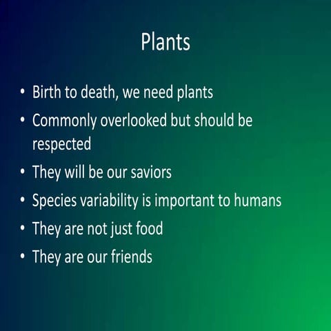 Chapter 2 Lesson 1- What are plants' characteristics | PPT
